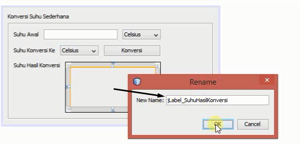 Membuat Program Konversi Suhu dengan Java Swing menggunakan NetBeans - Tahap 2 : User Interface ...