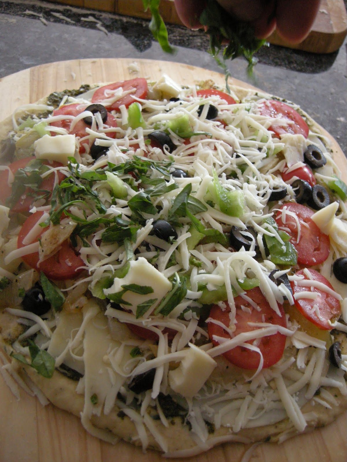 Kitchens Are Monkey Business: Rosie Makes A Long Overdue Pizza.