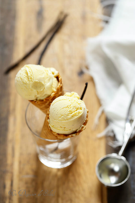 Glace à la vanille