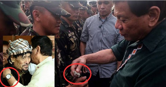 Philippine News Courier: President Duterte Gives His Own Wrist Watch to ...