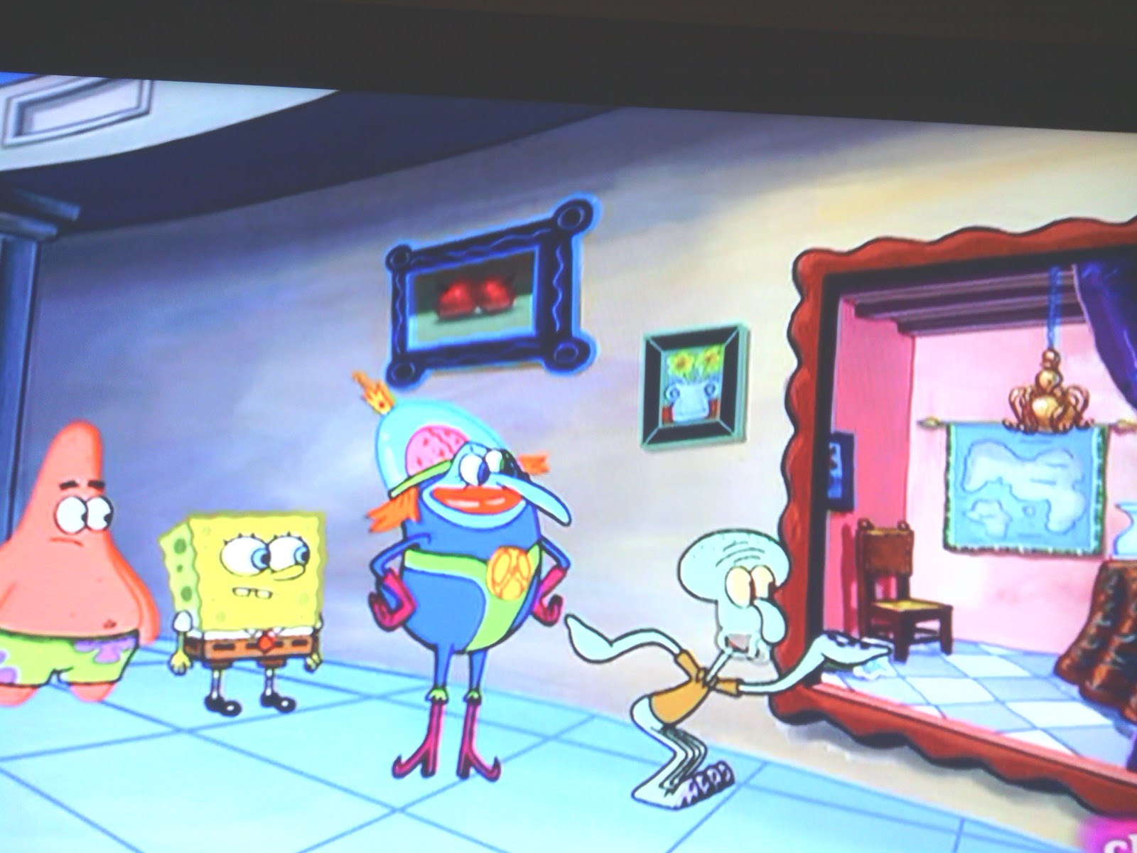 esculturas y pinturas: Ven con Calamardo a disfrutar del arte.