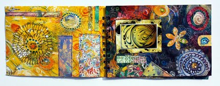 Peony and Parakeet: Using Hand Decorated Papers