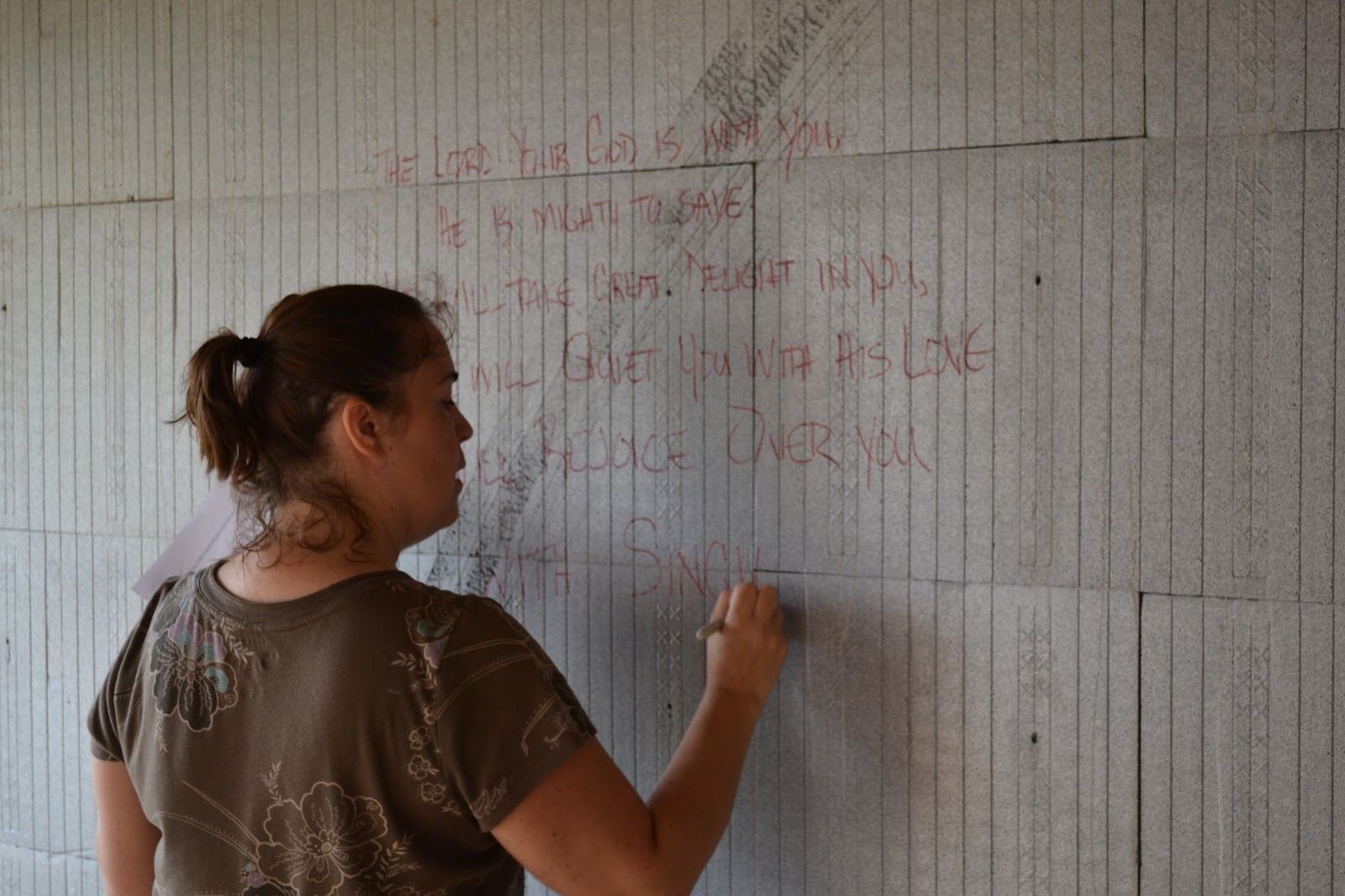 de Jong Dream House: Writing on the Walls: One Year Ago