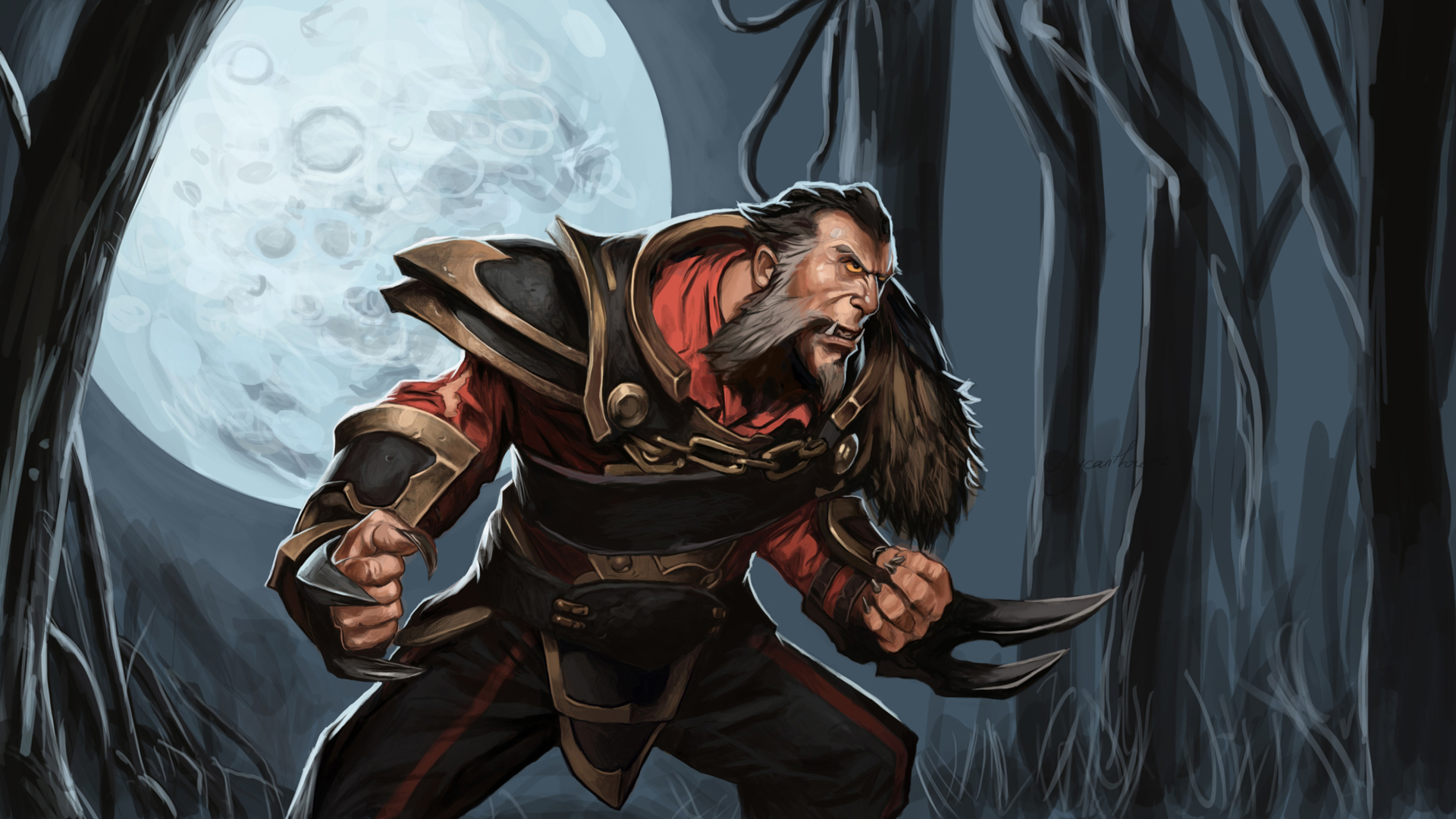 Lycan Dota 2 Art 9b Wallpaper HD