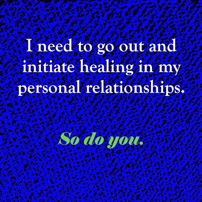 Healing Relationships ~ We Talk of Holy Things