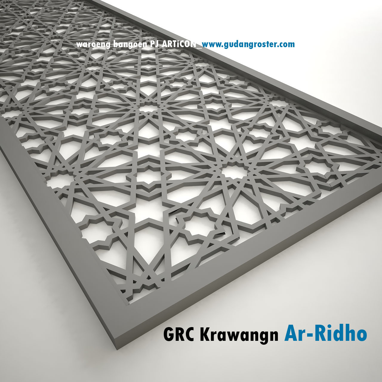 GRC ARTIKON: Panel GRC Krawangan (Ornamen Islami) Ar-Ridho