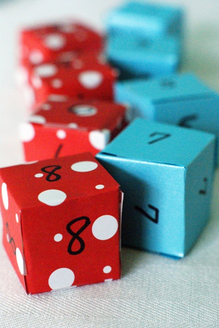 Alice and the Mock Turtle: Paper Cube Advent Jar