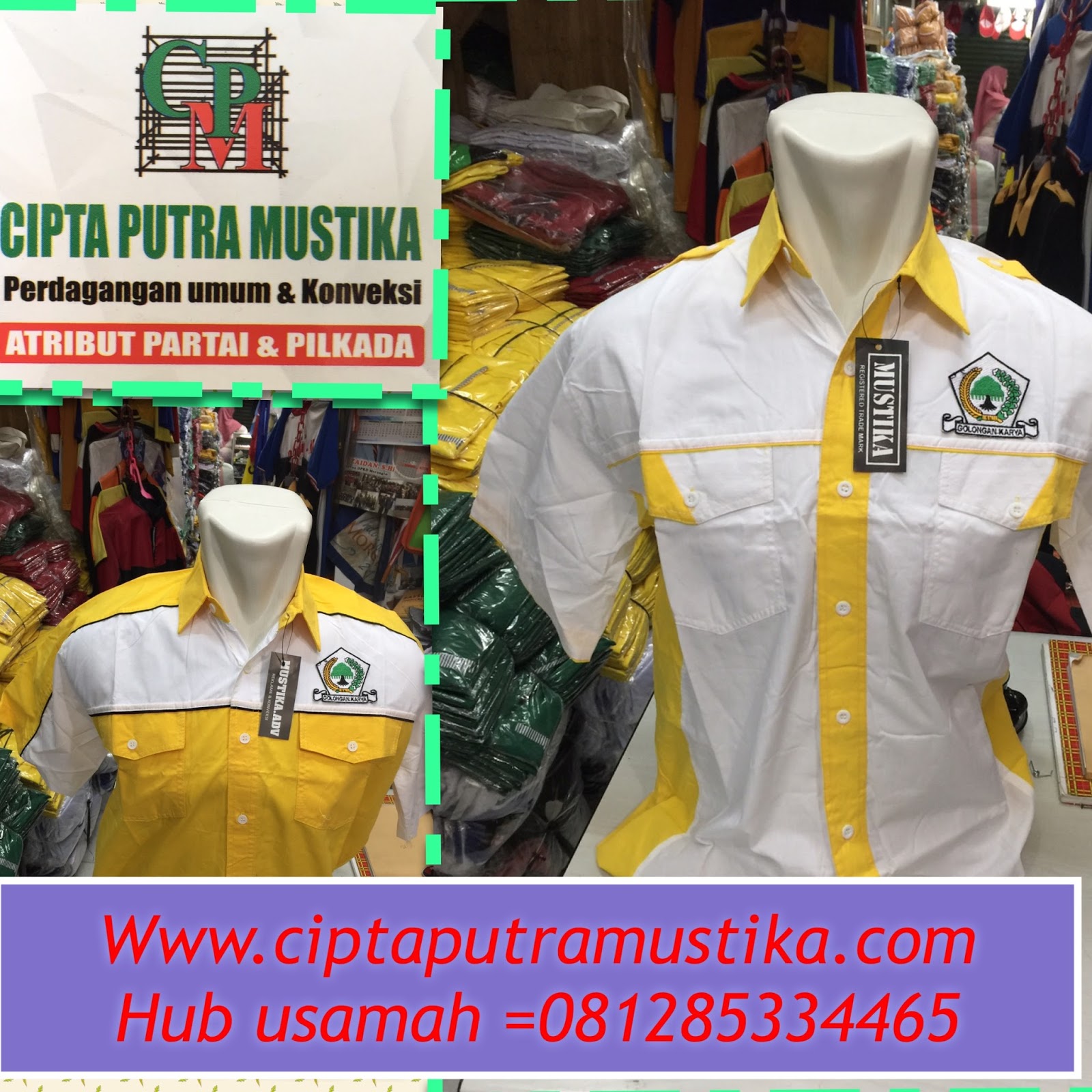 atribut partai golkar dan design