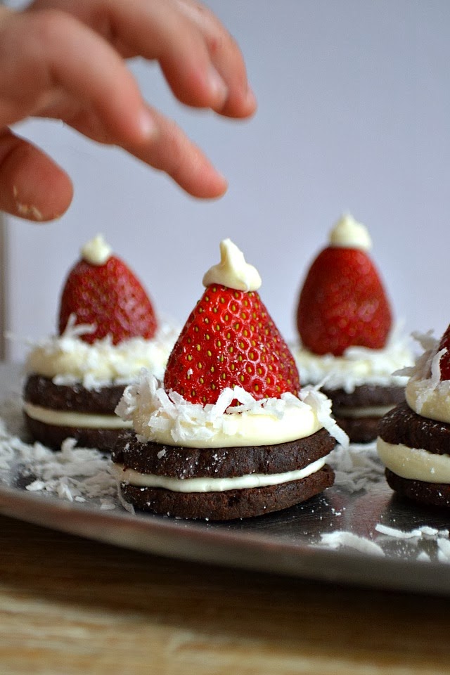 Homemade Oreos Recipe and Santa Hats | In Katrina's Kitchen