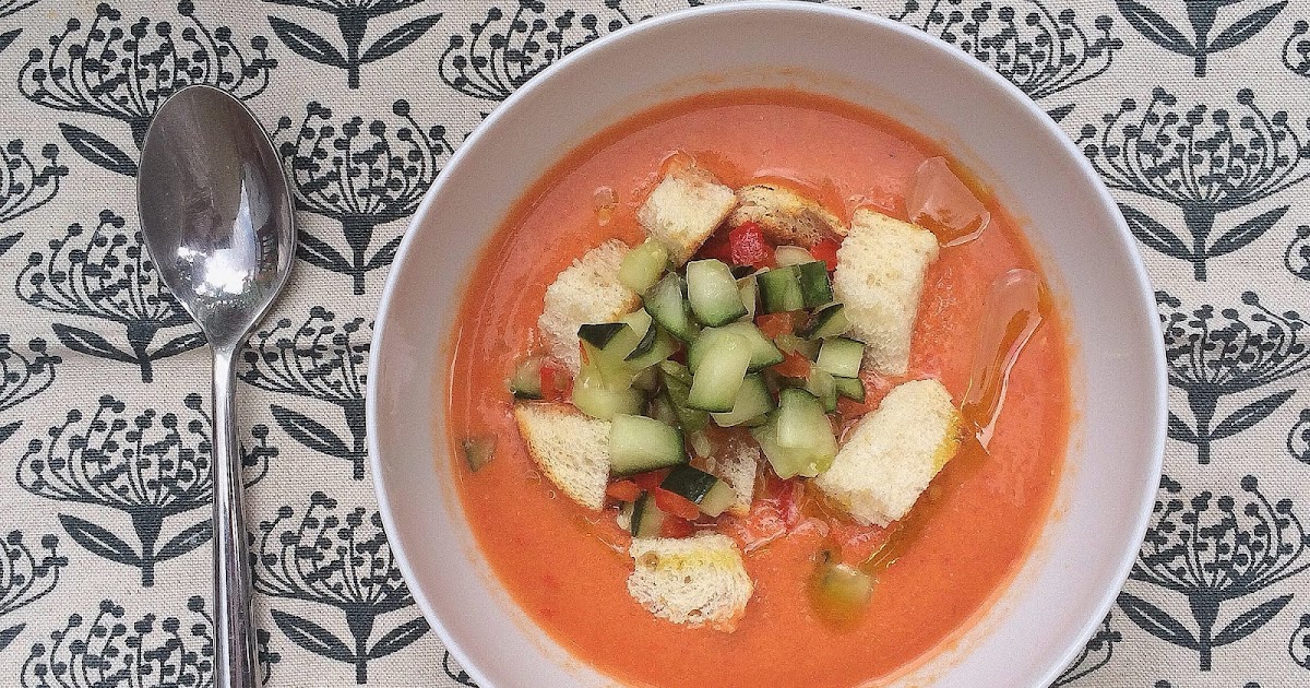 Sparrows & Spatulas: gazpacho two ways: traditional red (from jose ...