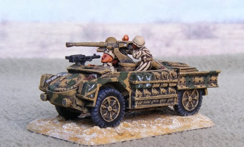Miniature Soldiers: WWII Italian Auto Sahariana in North Africa, FOW
