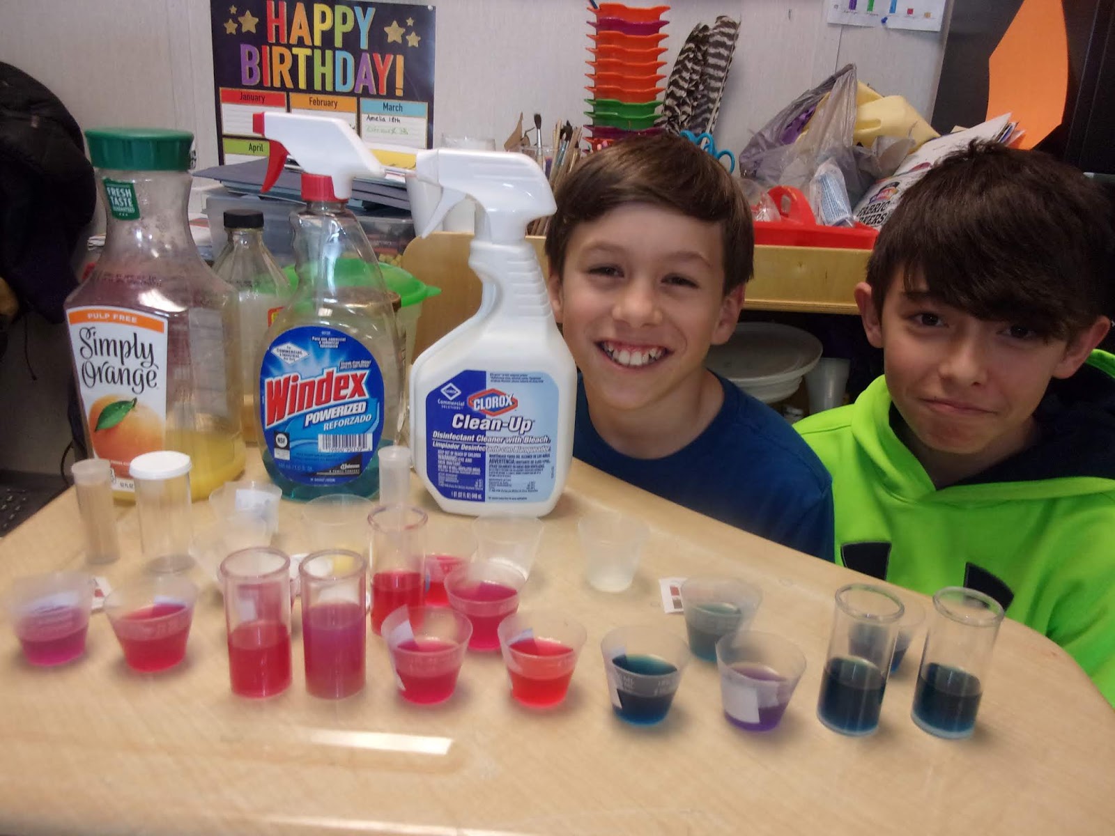 TISA Grade 6 -2017: 6th Grade Science Experiments- Using Cabbage Juice ...