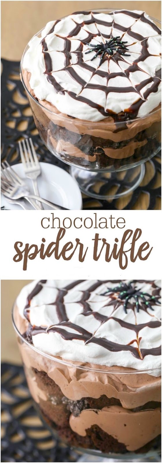 Halloween Chocolate Spider Trifle Recipe - Cook'n is Fun - Food Recipes ...