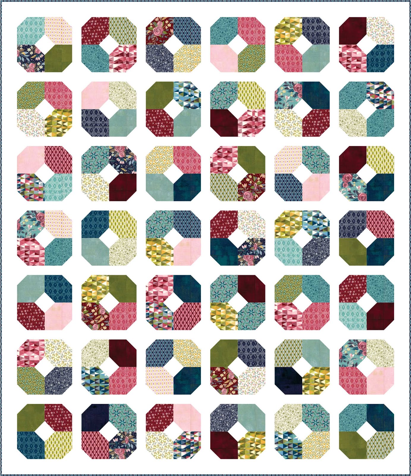 A Bright Corner: A New Quilt Pattern in The Shop - Layer Cake Lucy