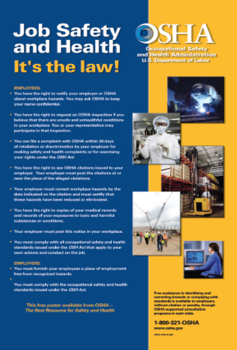 Center for Public Health Workforce Development eNews: Intro to OSHA ...
