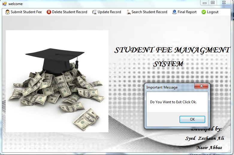 Download Student Fee Management System Project in c# .net ~ Programming ...