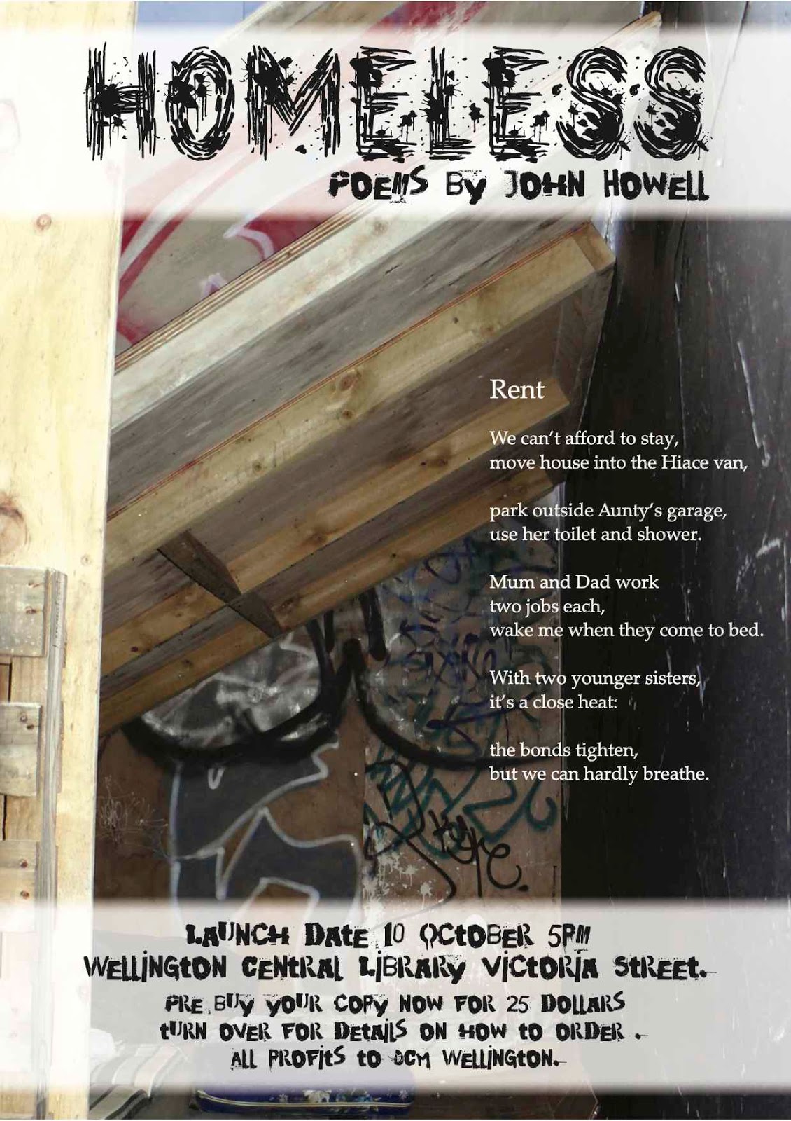 Tim Jones: Books in the Trees: Poetry Collection Launch: "Homeless ...