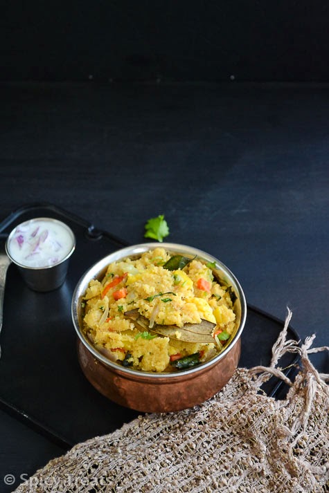 Spicy Treats: Vegetable Rava Biryani / Rava Biryani - Easy & Quick One ...