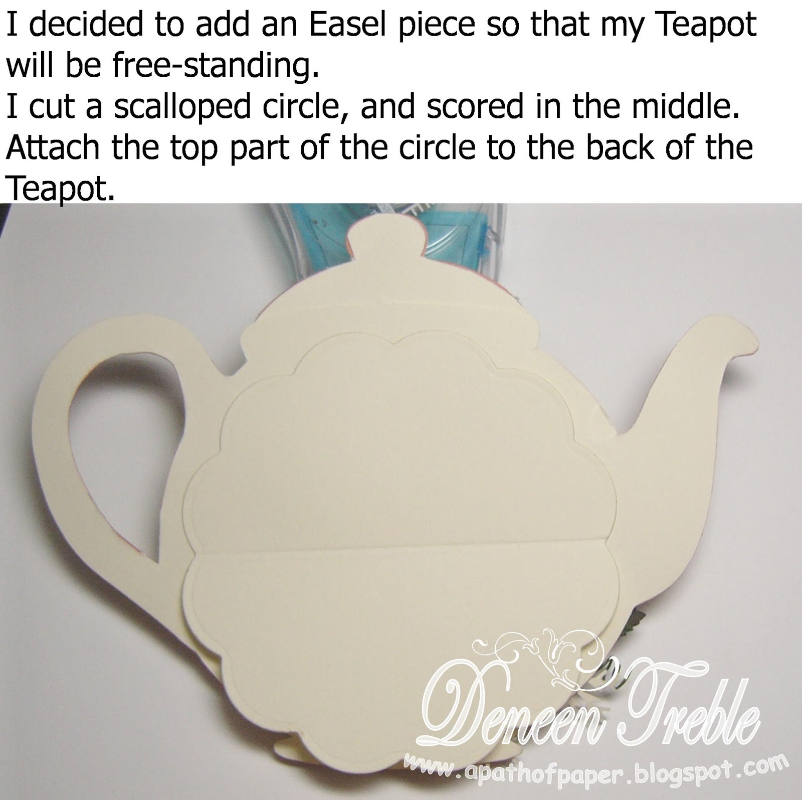 A Path of Paper: Top Tip Tuesday Teapot Card & Tutorial