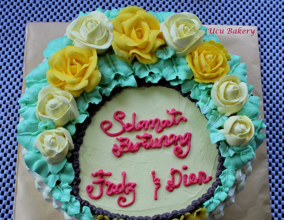 Kek Rose Kuning * Ucu Bakery Homemade