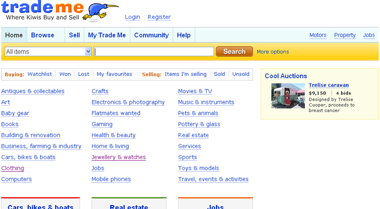 Не eBay: TradeMe.co.nz | eBay блог