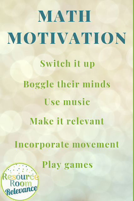 4 Math Motivation Strategies | Resource Room Relevance