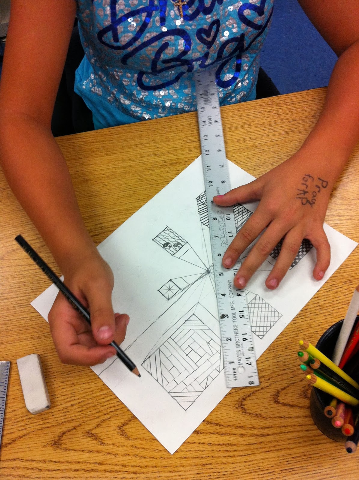 (the way cool) Donald Art Room: One point perspective: Flying Boxes