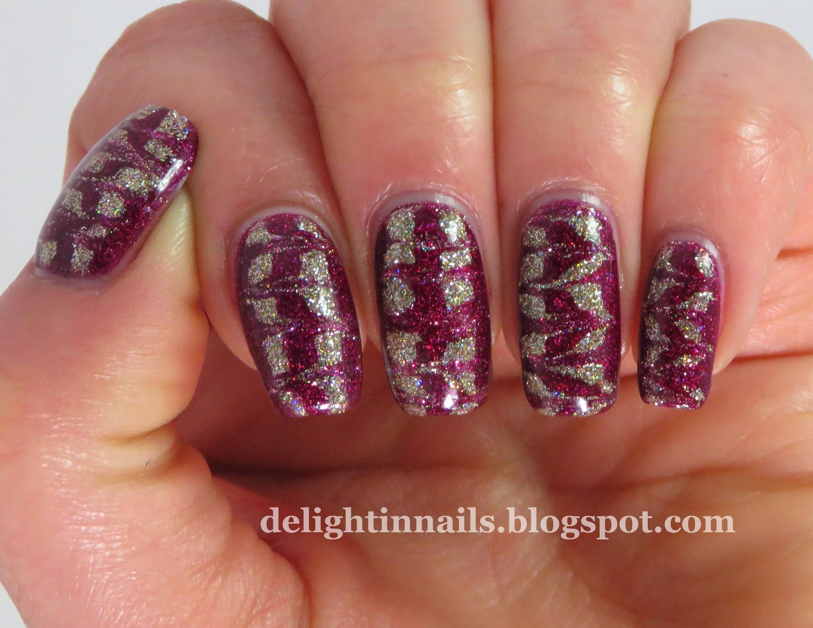 Delight In Nails: 52 Week Pick n Mix - Needle Drag + Burgundy