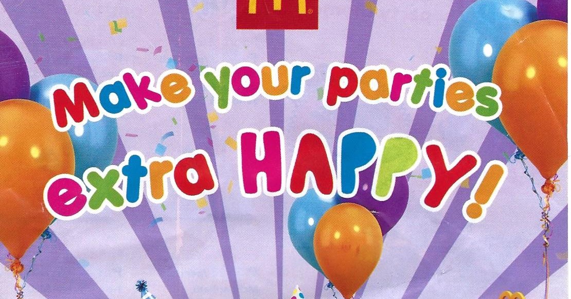 The Pinoy Informer: McDo Party Latest Brochure 2018