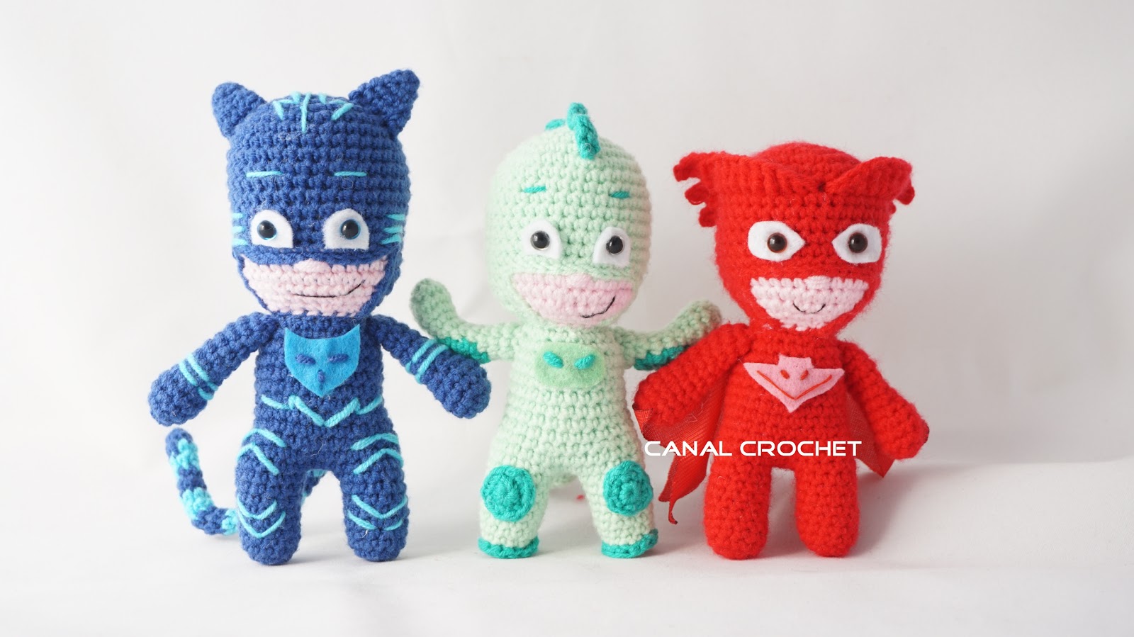 CANAL CROCHET: PJ Masks amigurumi tutorial (heroes en pijama)