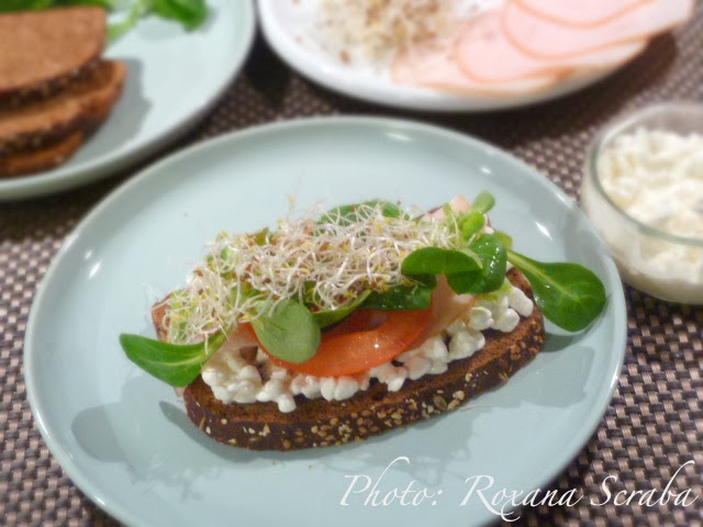 Bunatati din bucataria mea: Sandwich cu perle de branza si germeni de ...