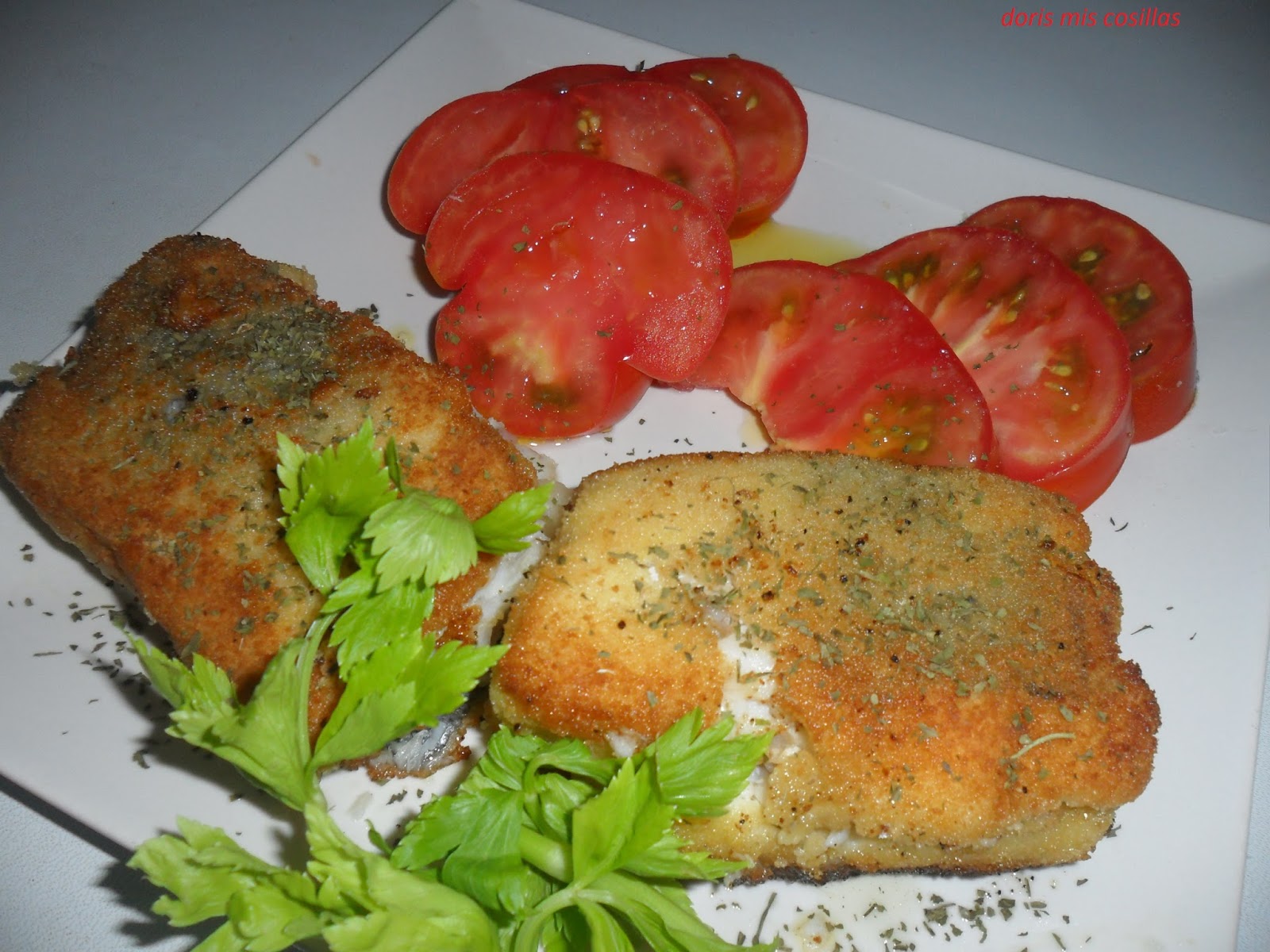 DORIS MIS COSILLAS: MERLUZA RELLENA REBOZADA.