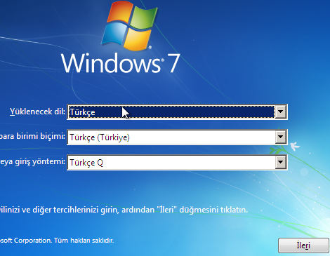 Staj Günlüğüm: (10). Gün Windows 7 İşletim sistemi kurulumu ve programların yüklenmesi, Acronis ...