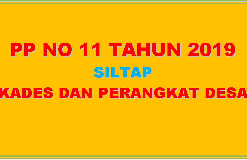 PP Nomor 11 Tahun 2019 Pdf Download | FORMAT ADMINISTRASI DESA