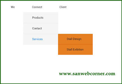 Multi Level Dropdown Menu using Css and Javascript