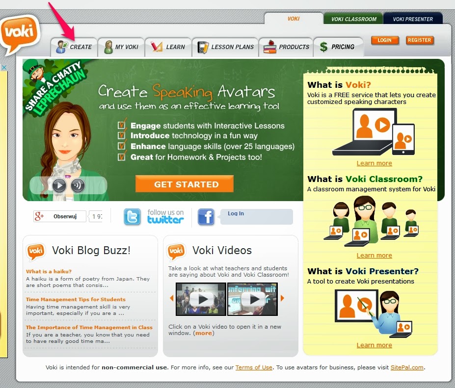 English for 365 days: Day #44 - How to create your own Voki