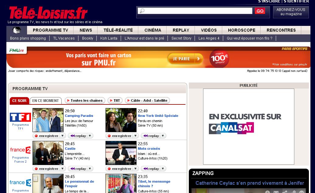 What do you think of programme-tv.net? - You Think Of