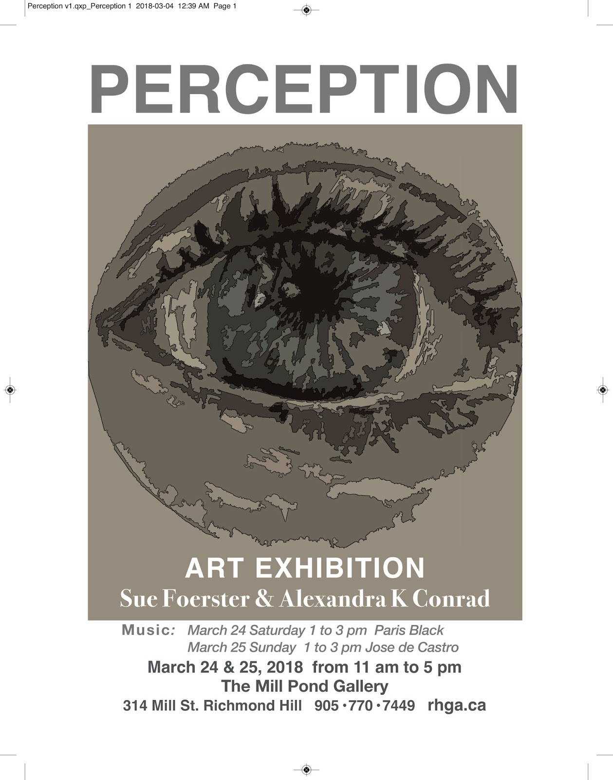 Exhibition by Sue Foerster: Perception Art Exhibition March 24 & 25 ...