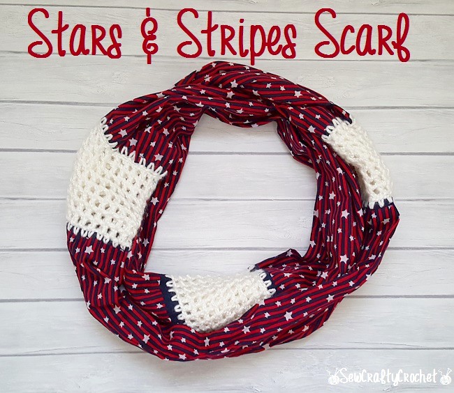 Stars & Stripes Scarf - Sew Crafty Crochet