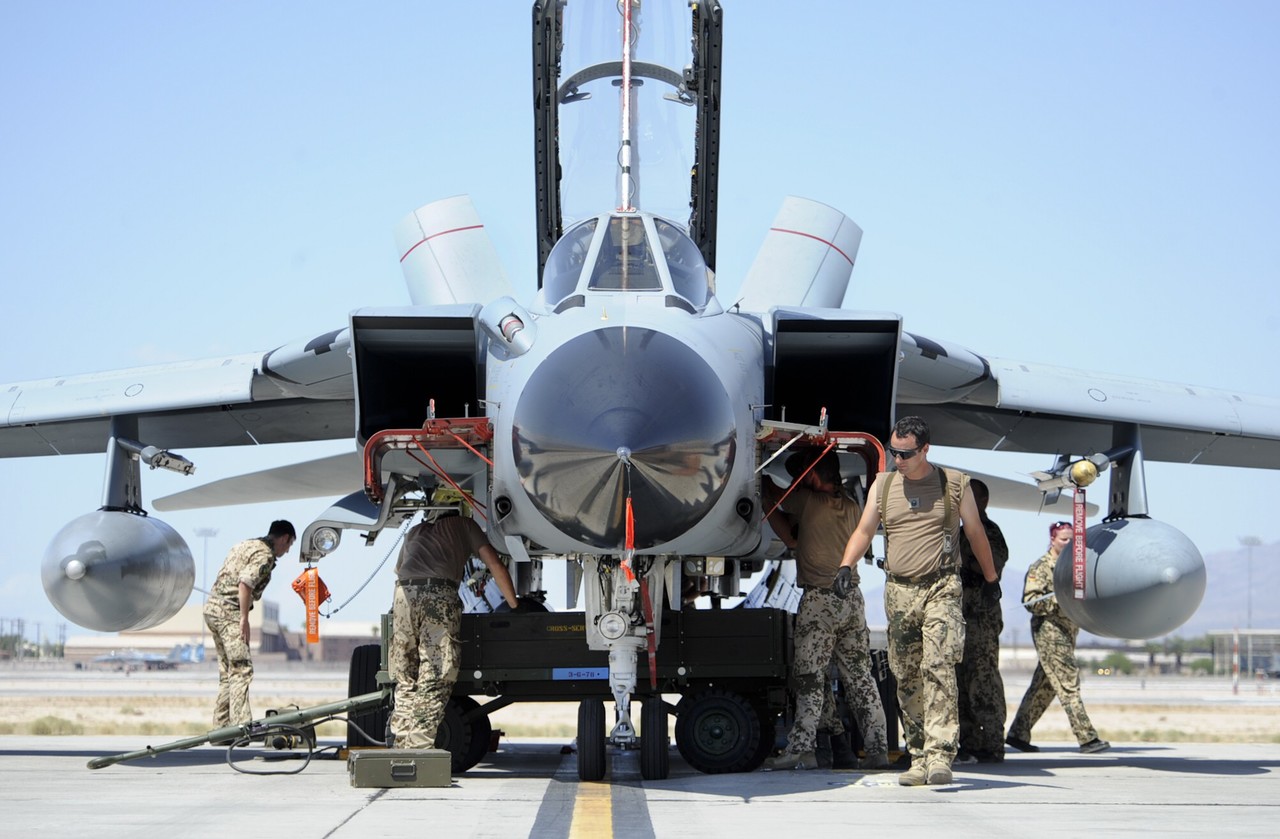 German Tornado Fighter Jets During Green Flag-West Exercise | Global ...