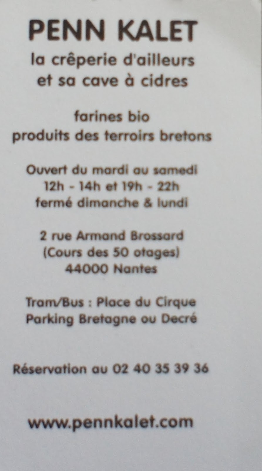 Penn Kalet ~ Nantonomique