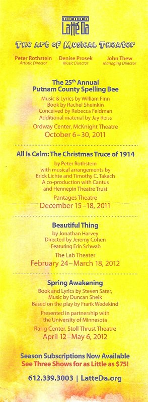 Cherry and Spoon: "Latte Da in the Park" by Theater Latte Da at Lake ...