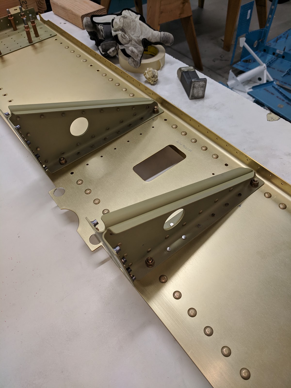 Damazio family's RV-10 project: Mid-fuselage bulkheads complete