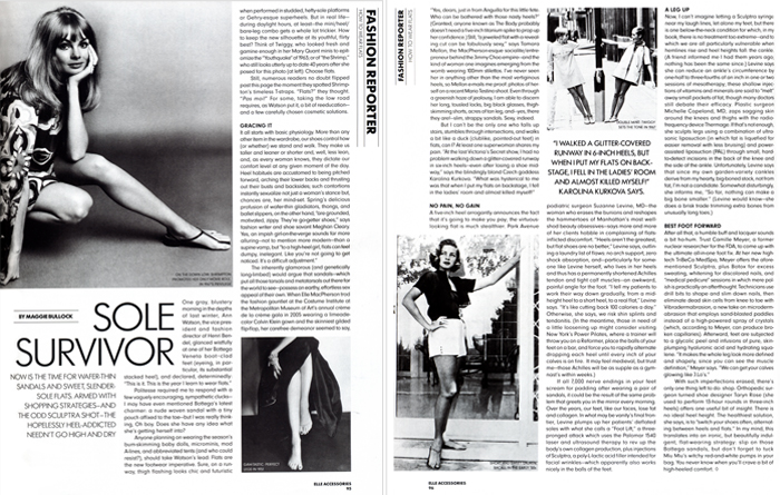 Sophie Wilson//Design Context: Design Practice III//Elle Magazine Layouts.