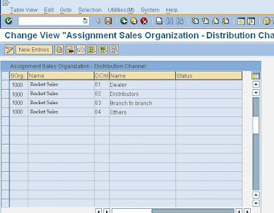 Assign Distribution Channel to Sales Organization in SAP