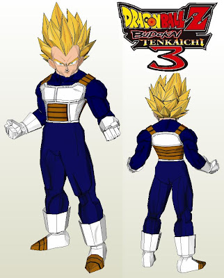 Dragon Ball Tenkaichi 3 Vegeta Papercraft | Papercraft Paradise ...