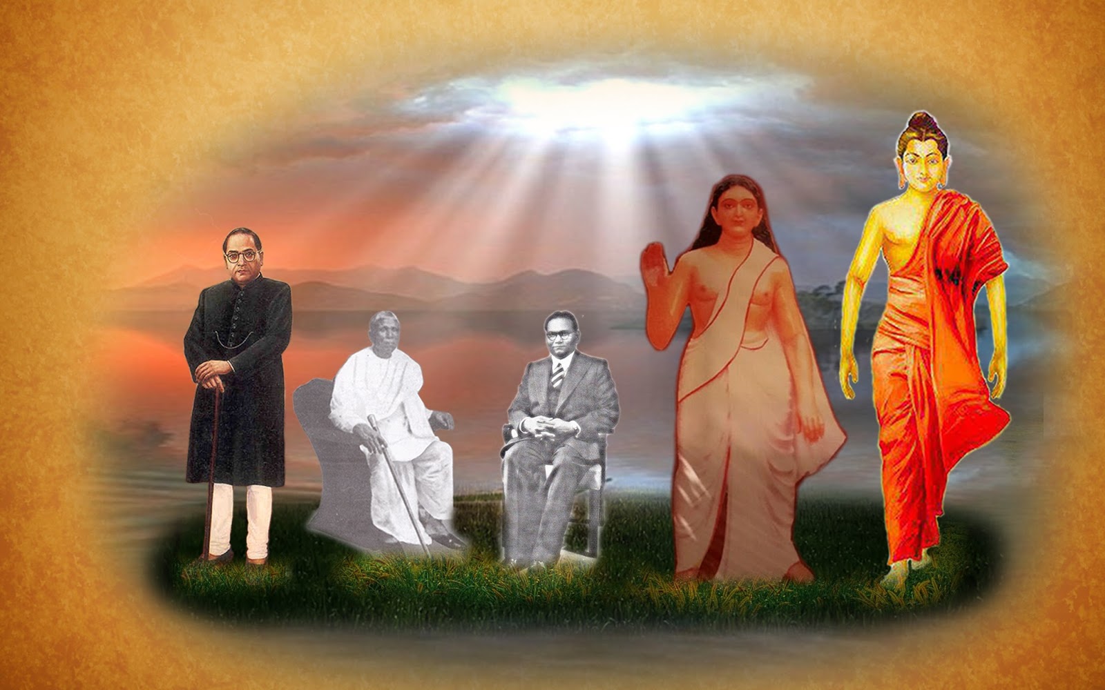 Buddah Harichand Guruchand Jogendranath Ambedkar