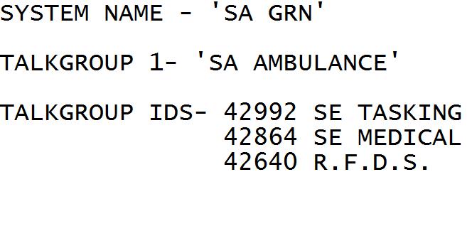 Ozscan - Uniden Scanner Instructions: UBCD396XT - TALKGROUPS & ID'S