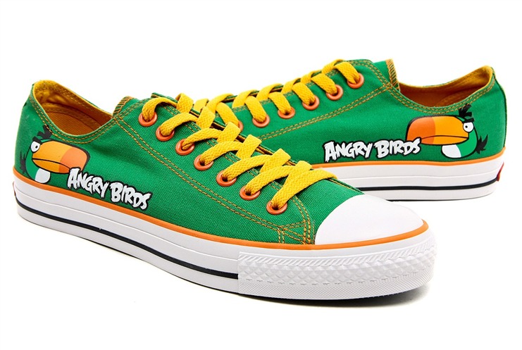 i'm SELLING this!!: Angry birds Shoes (Light Green)