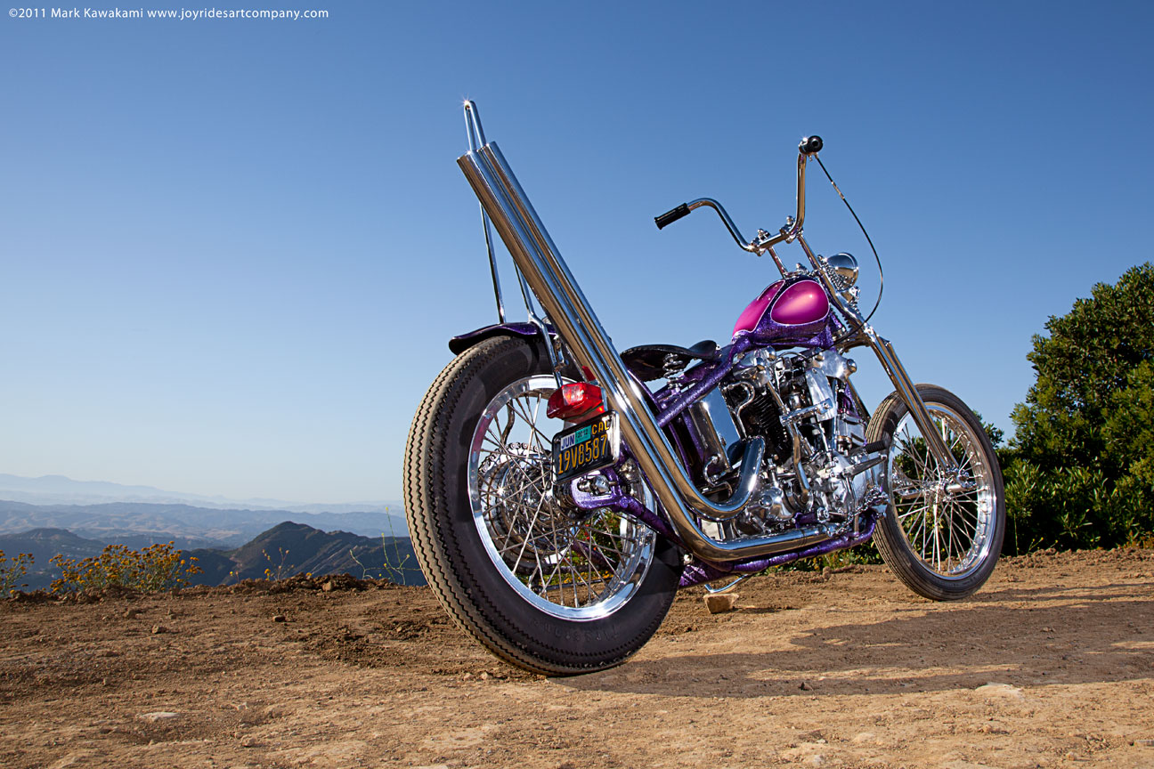 JOYRIDES ART CO: Jeff Leighton 38 Knucklehead Street Chopper Cover Bike ...